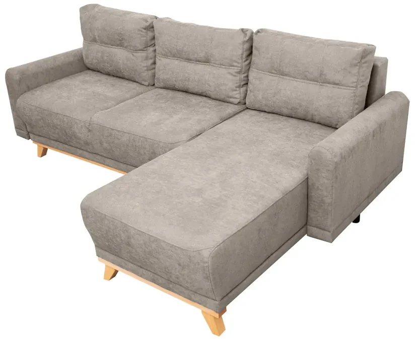 Canapea extensibila cu colt bilateral Culoare Bej, ORANGE | BIANO