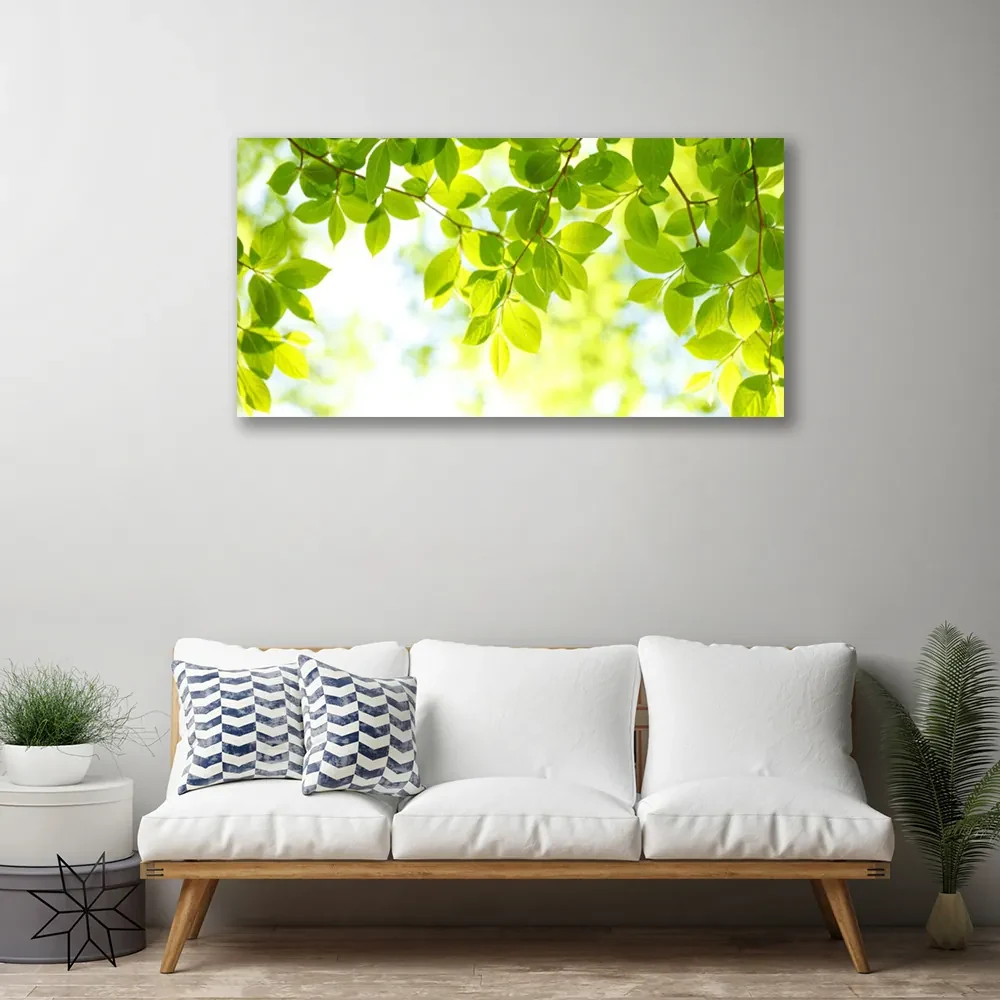 Tablou pe panza canvas Frunze Natura verde | BIANO