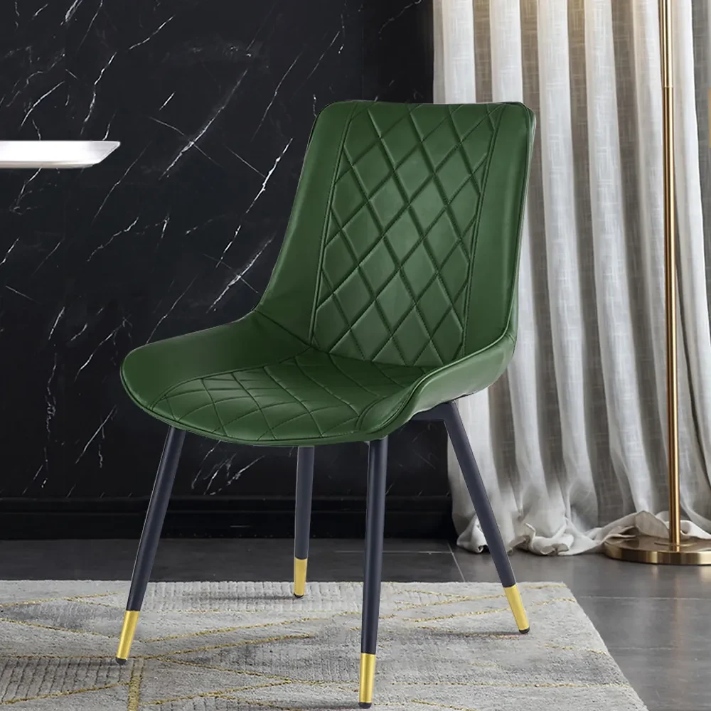 Scaun verde pentru bucătărie, soft, în stil art nouveau - 2 buc ...