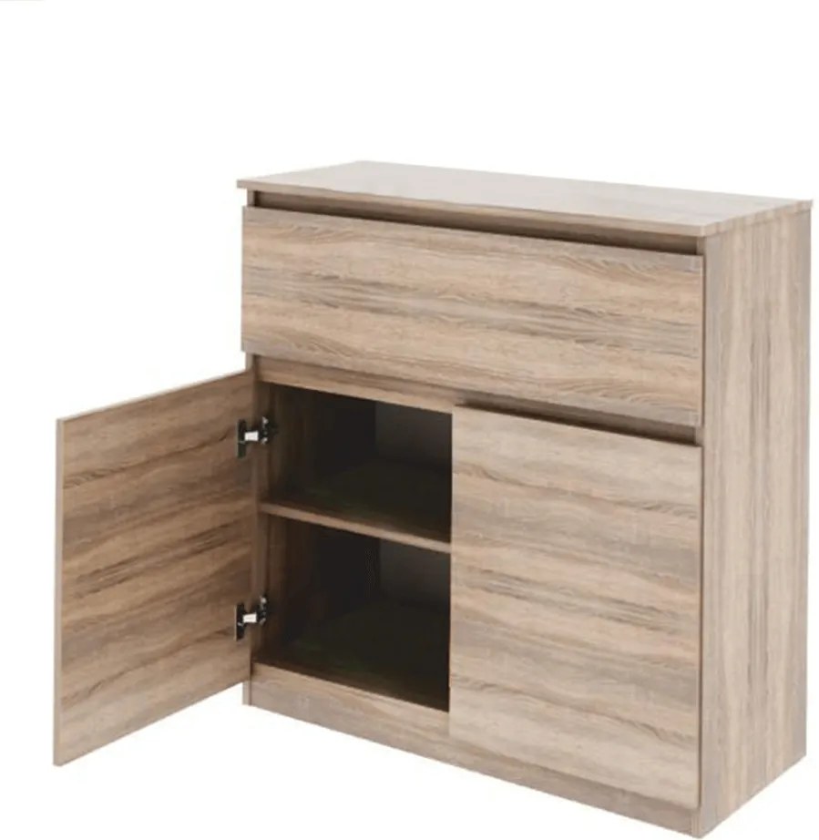 Comodă, stejar sonoma, LOGAN NEW 02 | BIANO