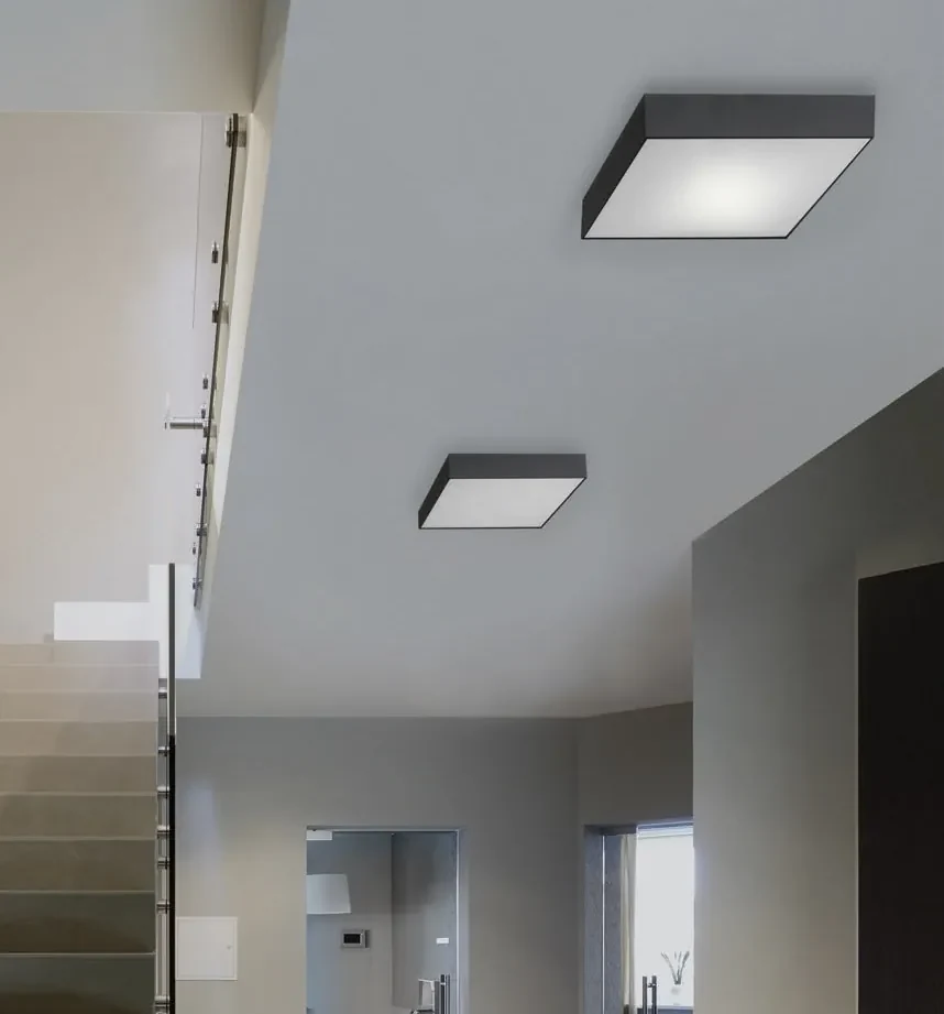 Plafoniera LED cu telecomanda design slim MONZA S 22 CCT alba | BIANO