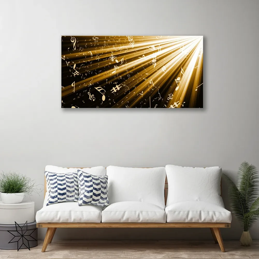 Tablou pe panza canvas Abstract Art Galben Negru Alb | BIANO