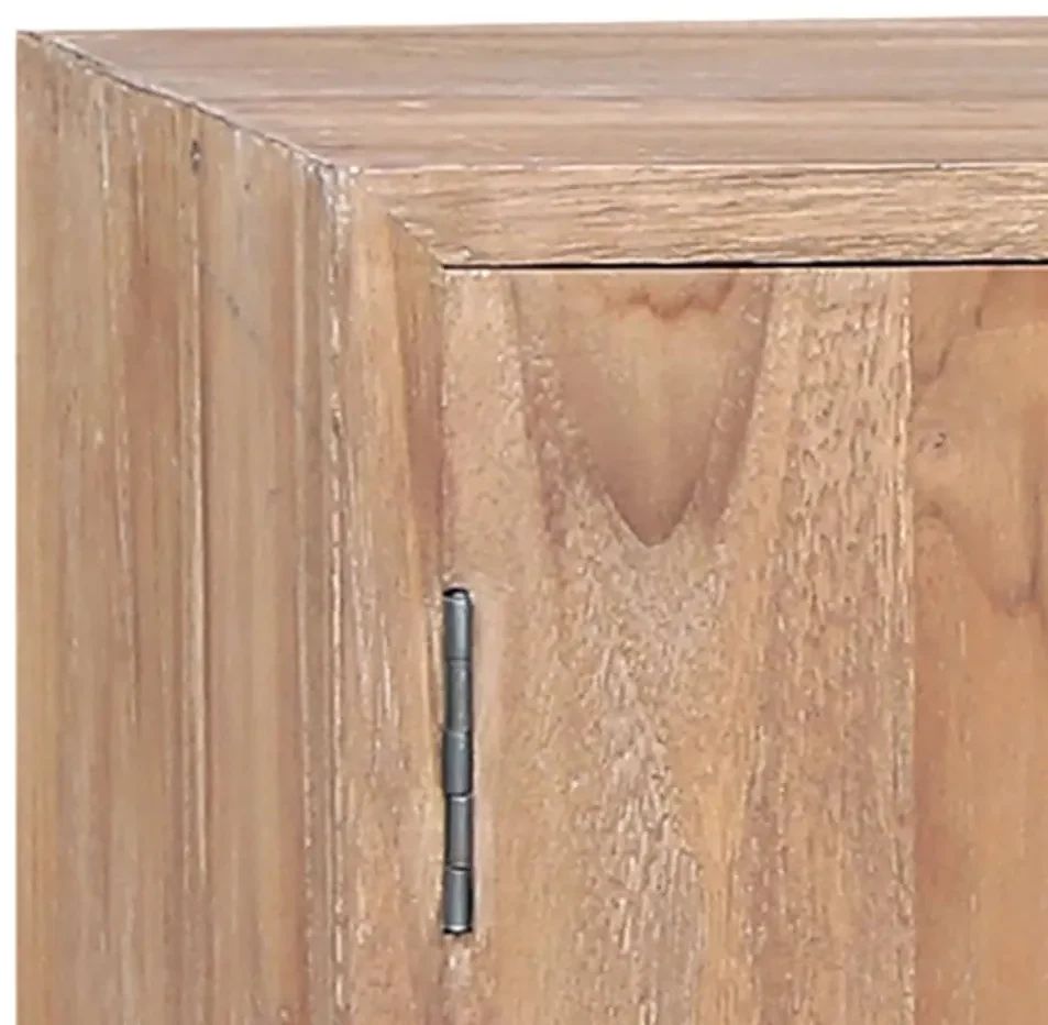 Dulap lateral, 140 x 30 x 75 cm, lemn masiv de tec | BIANO