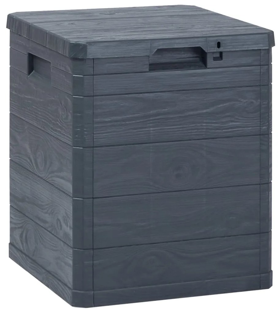 Lada de depozitare pentru gradina, antracit, 90 L Antracit, 90 l | BIANO