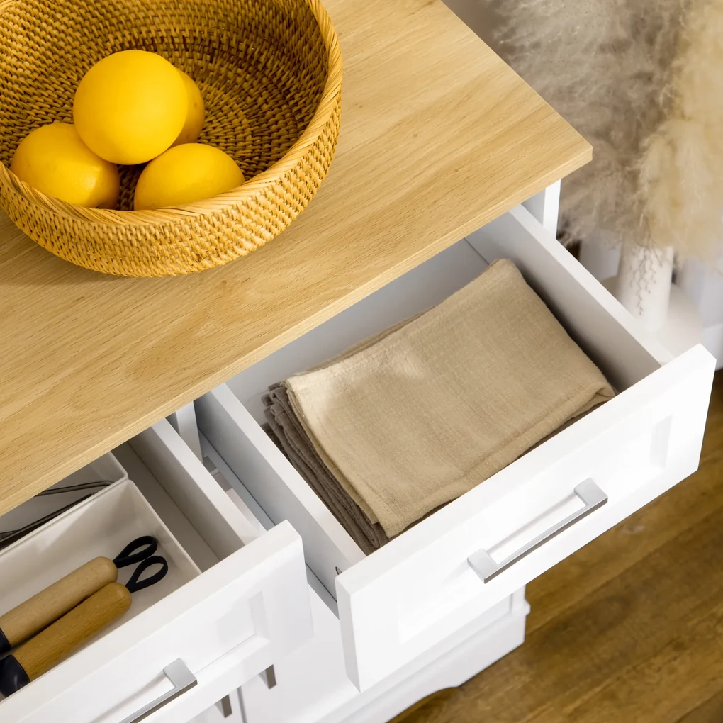 Dulap tip bufet, Dulap modern de bucatarie cu 3 sertare, 3 dulapuri cu ...