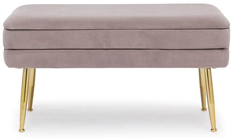 Bancheta din catifea mov Pavlina L | BIANO