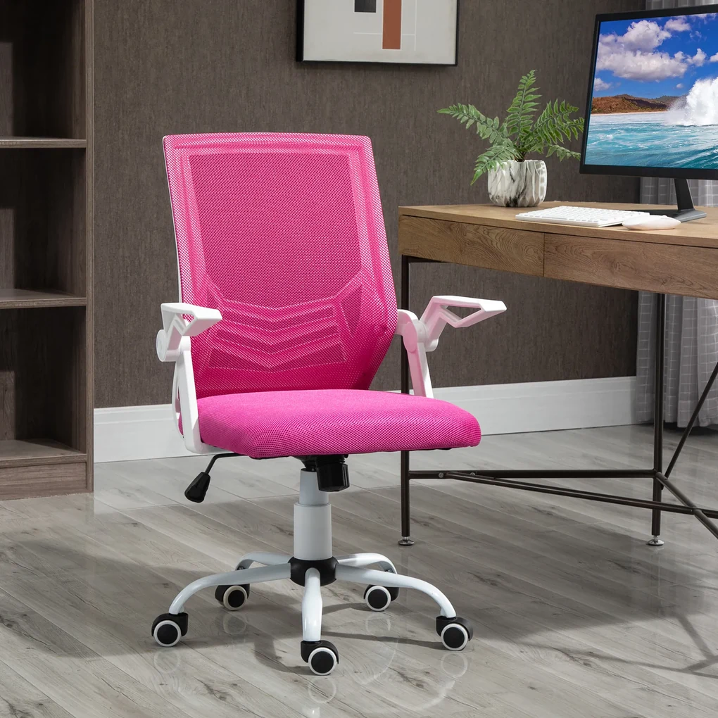 Scaun de Birou Ergonomic Vinsetto cu Cotiere si Suport Lombar, Pivotant ...