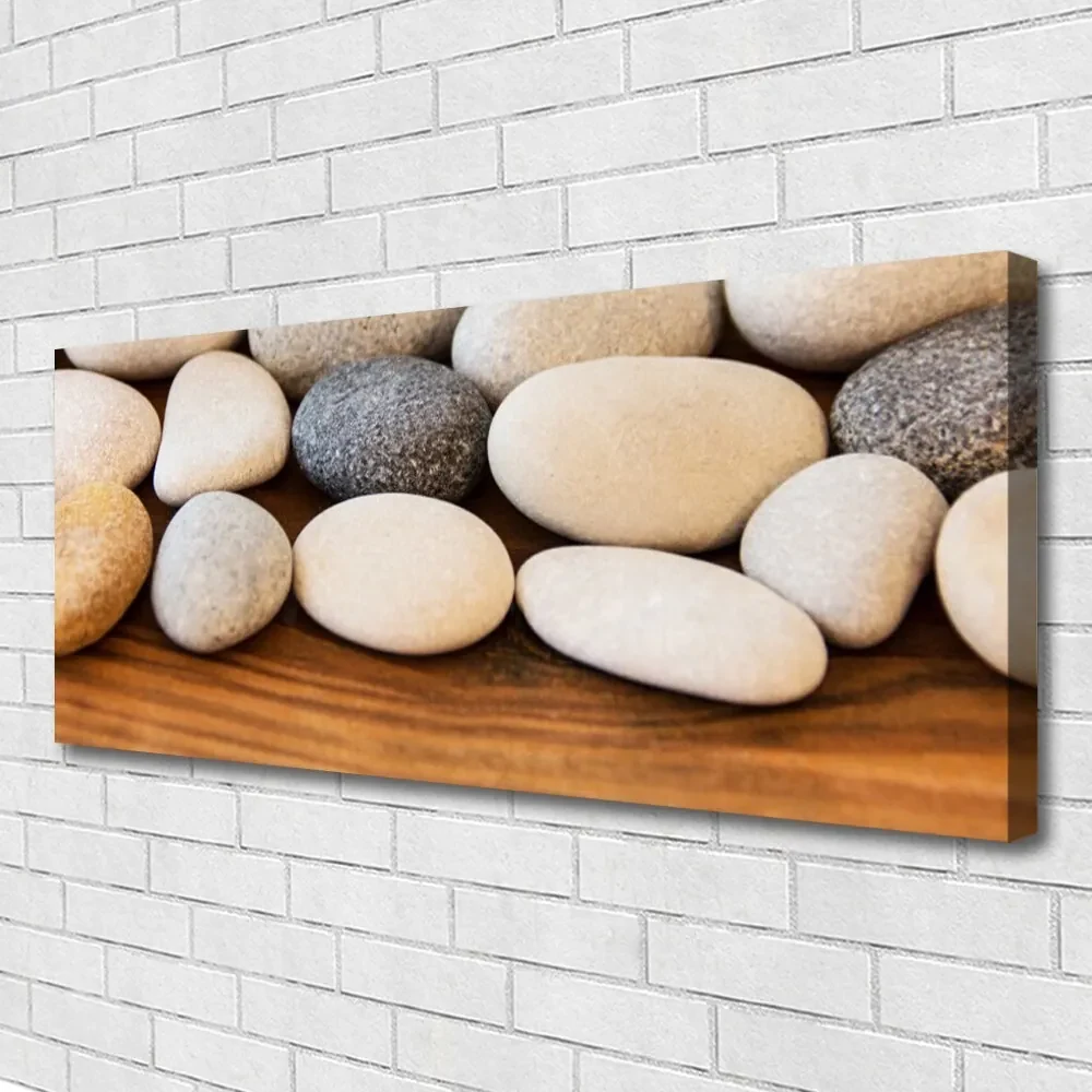 Tablou pe panza canvas Pietrele Art Brown Gri | BIANO