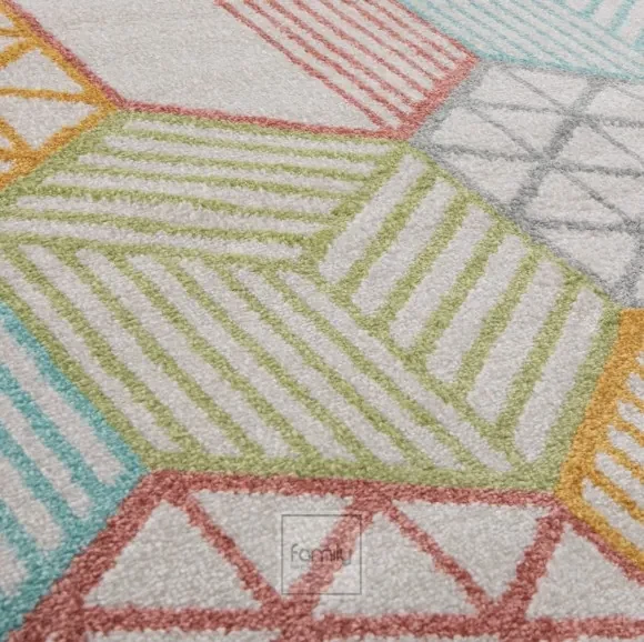 Covor colorat cu modele geometrice Lățime: 120 cm | Lungime: 160 cm | BIANO