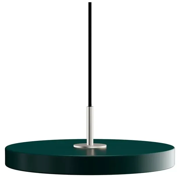 Lustră verde-închis LED cu abajur din metal ø 31 cm Asteria Mini ...