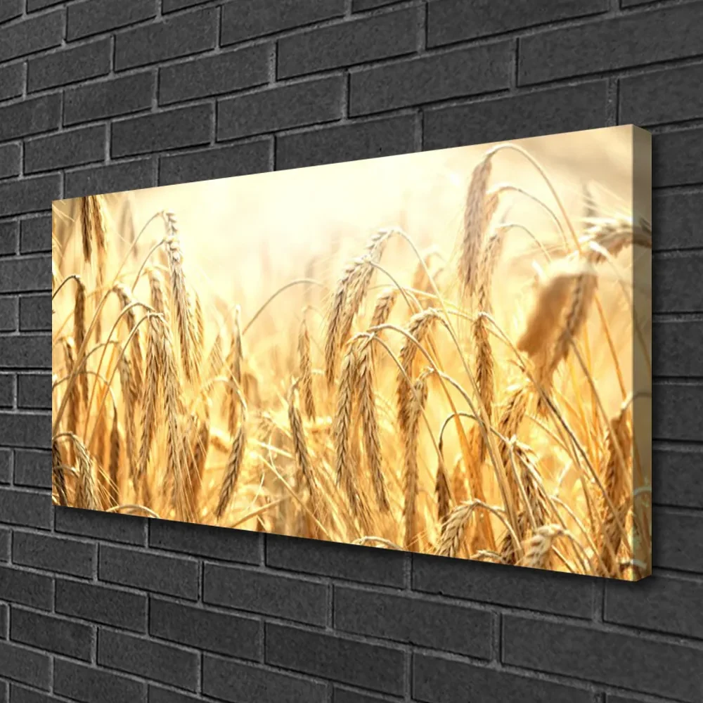 Tablou pe panza canvas Grâu floral galben | BIANO