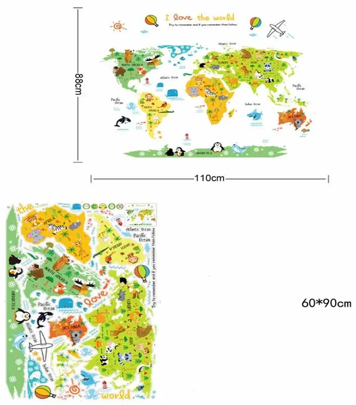 Sticker perete World Map | BIANO