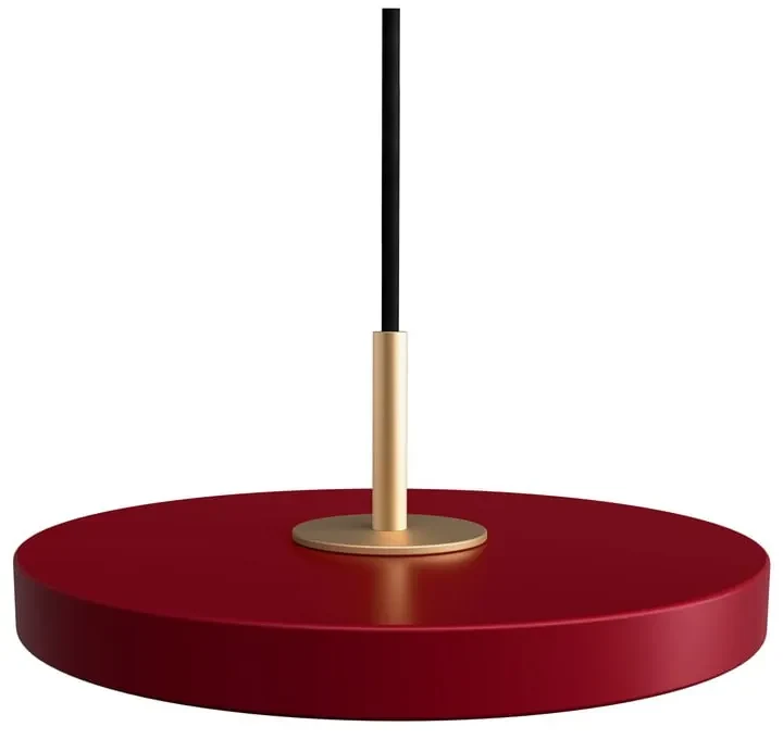 Lustră roșie LED cu abajur din metal ø 15 cm Asteria Micro – UMAGE | BIANO