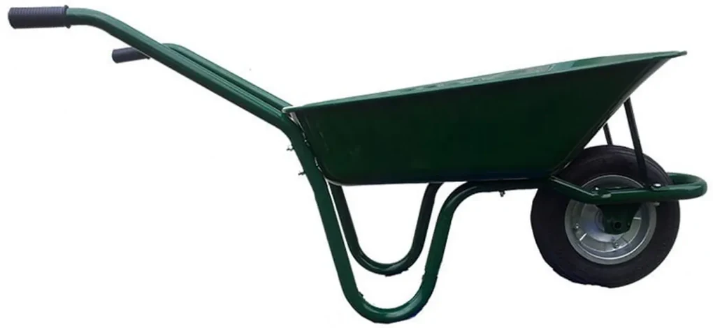 Roaba din tabla emailata Harlem, roata de cauciuc, capacitate 100 litri ...