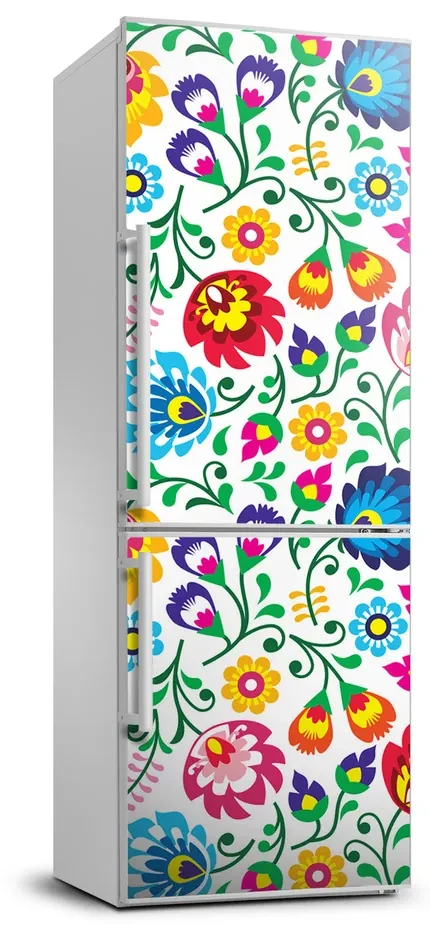 Autocolant pe frigider model etnic | BIANO