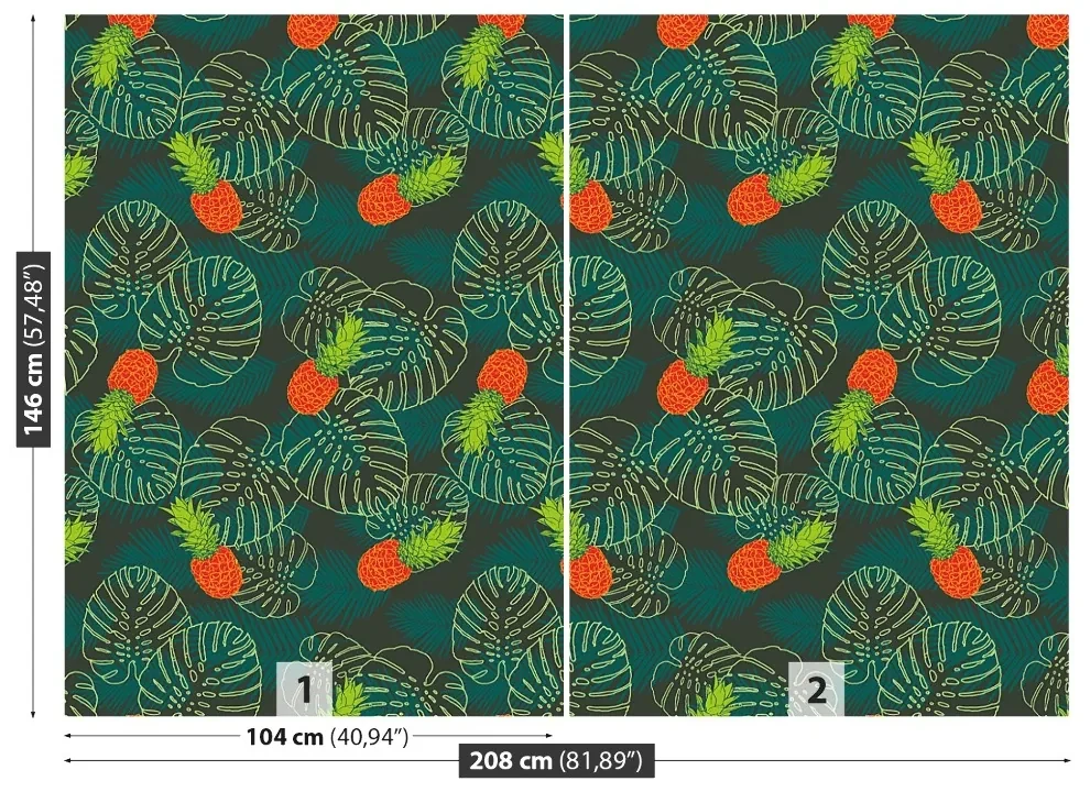 Fototapet Frunze de palmier Fructe | BIANO