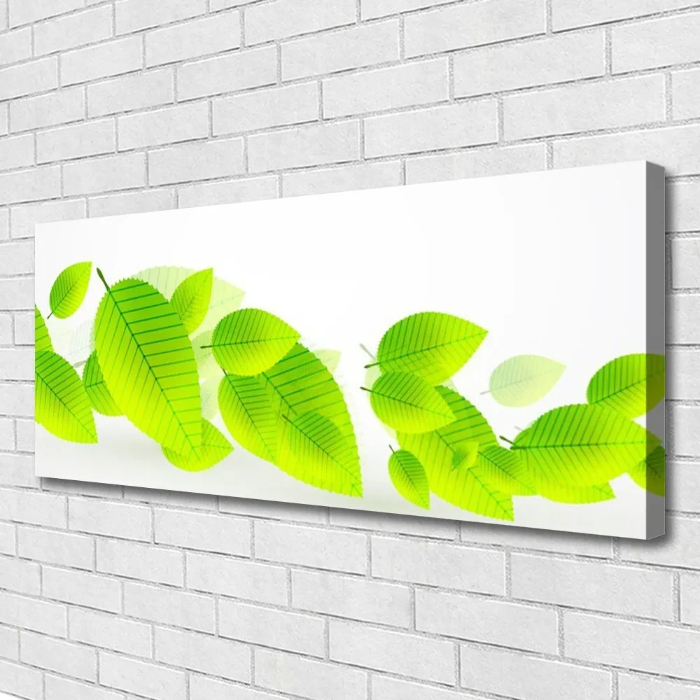 Tablou pe panza canvas Frunze verde florale | BIANO