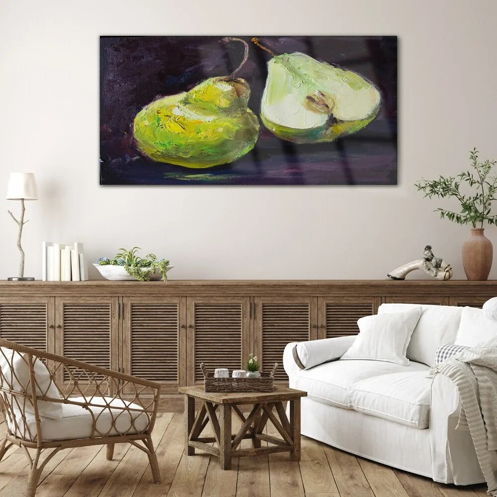 Tablou sticla Pictura pere de fructe | BIANO