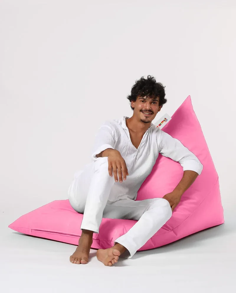 Fotoliu puf pentru grădină Pyramid Big Bed Pouf - Pink | BIANO