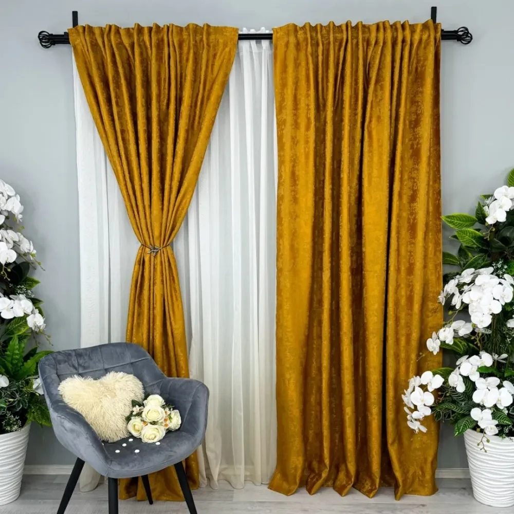 Draperie din Jacquard model Nisip - LA COMANDA pe dimensiunile tale ...