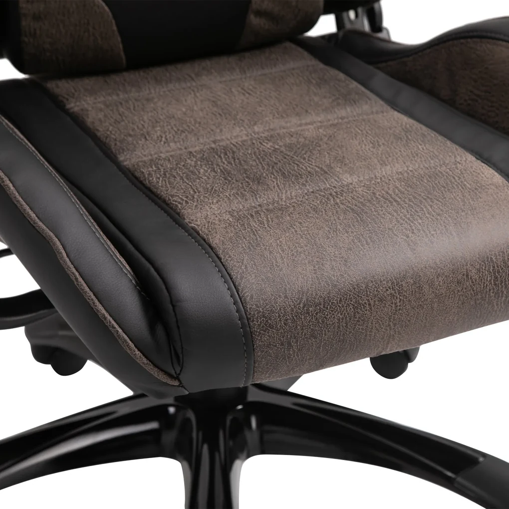 Vinsetto Scaun de Birou Ergonomic Inaltime Reglabila cu Perna, Maro ...