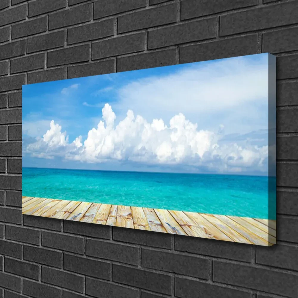 Tablou pe panza canvas Sea Peisaj Albastru | BIANO