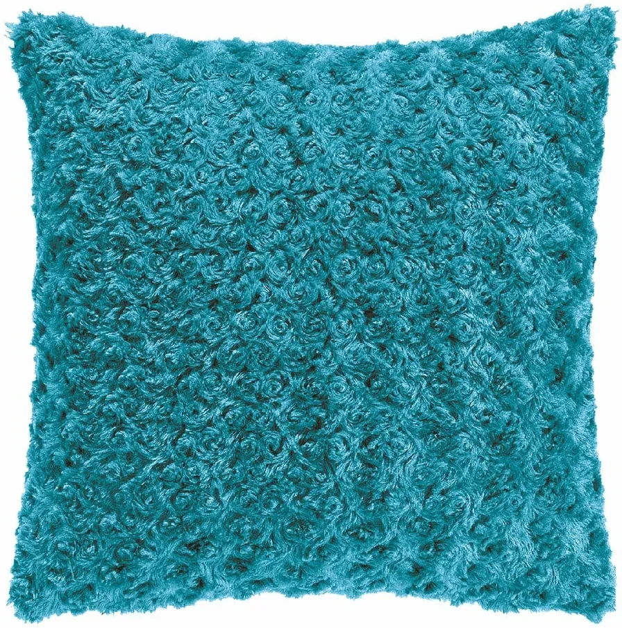 Pernă Tiseco Home Studio Curl, 45 x 45 cm, albastru turcoaz | BIANO