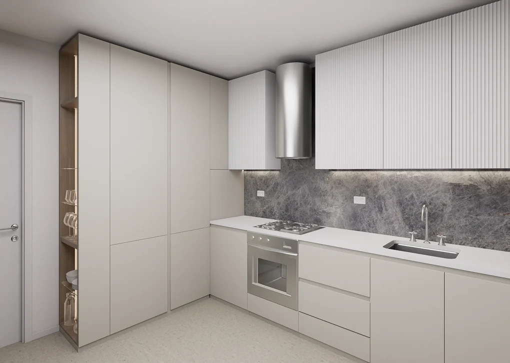 Bucatarie pe comanda Linea din MDF vopsit - model personalizabil Mdf ...