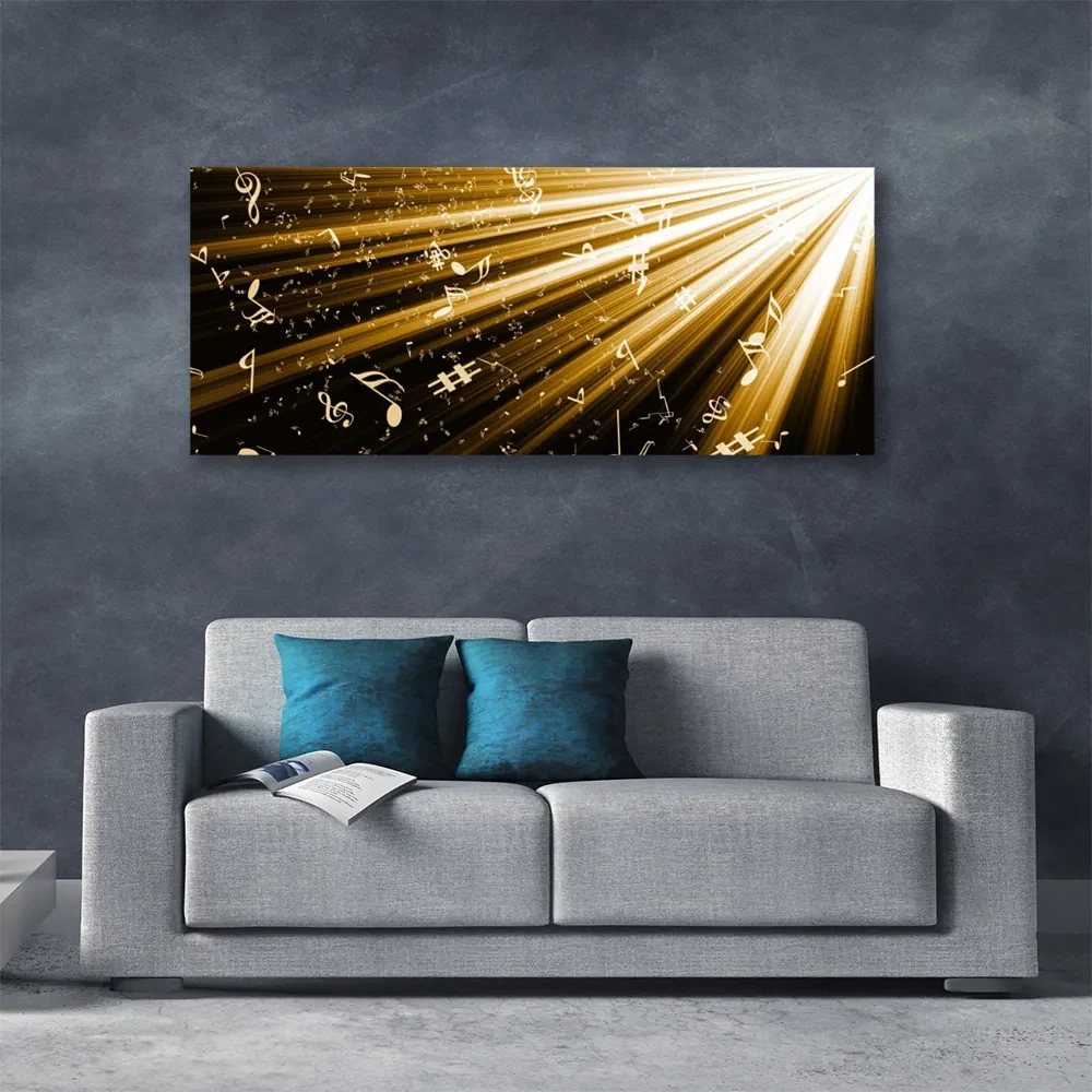 Tablou pe panza canvas Abstract Art Galben Negru Alb | BIANO