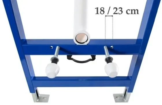 Cadru Set ascuns pentru vas WC cu buton E satin | BIANO