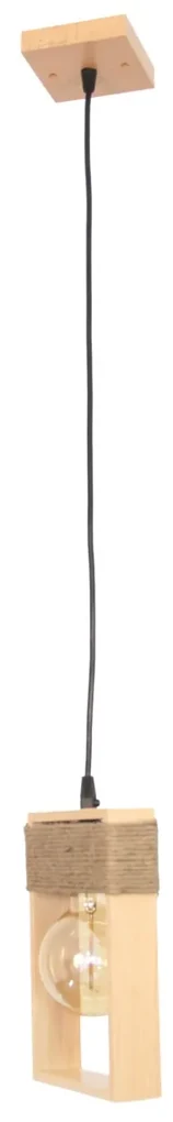 Pendul rustic fabricat manual din lemn Rodos | BIANO