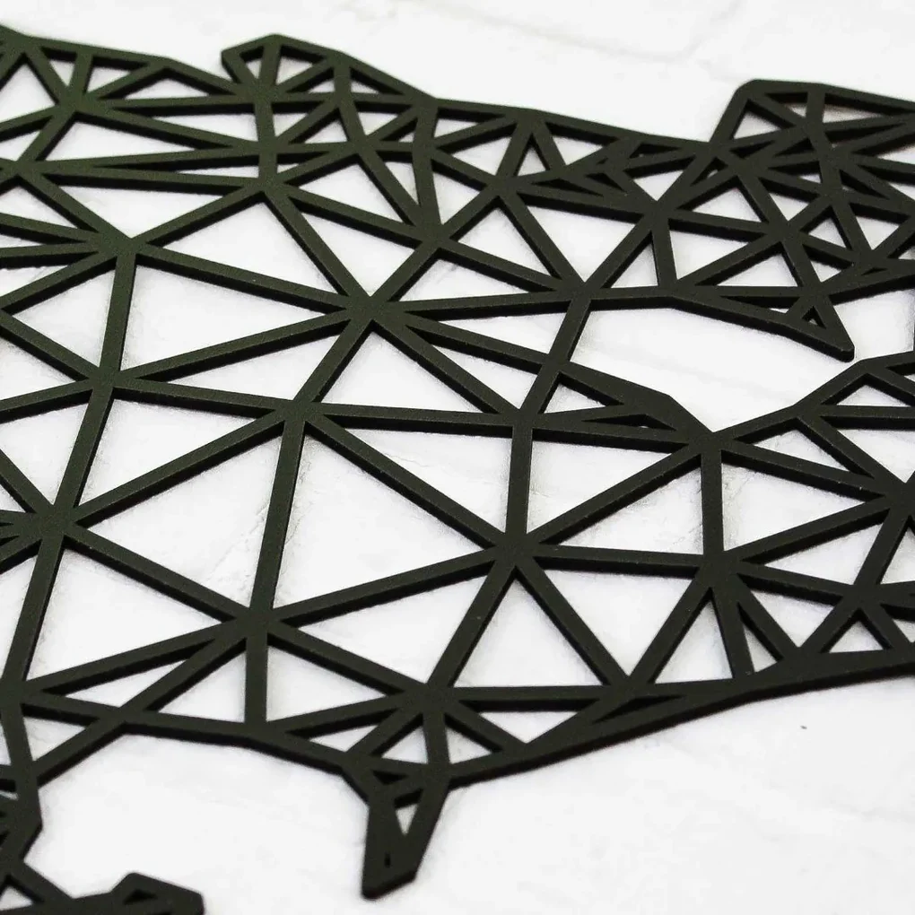 DUBLEZ | Harta lumii perete - Atlas geometric | BIANO