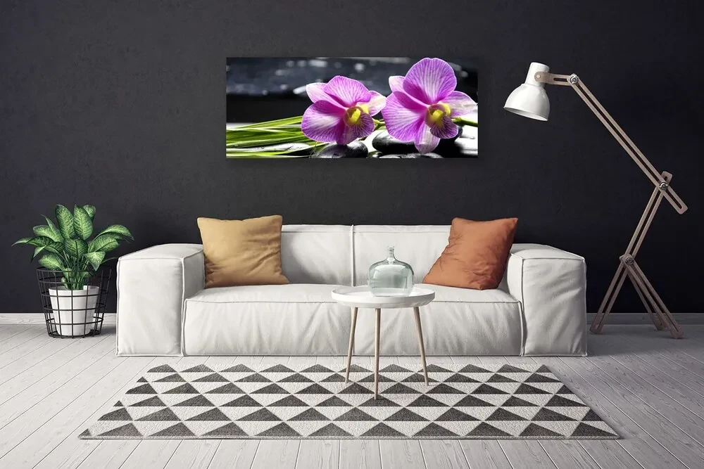 Tablou pe panza canvas Flori roz Floral | BIANO