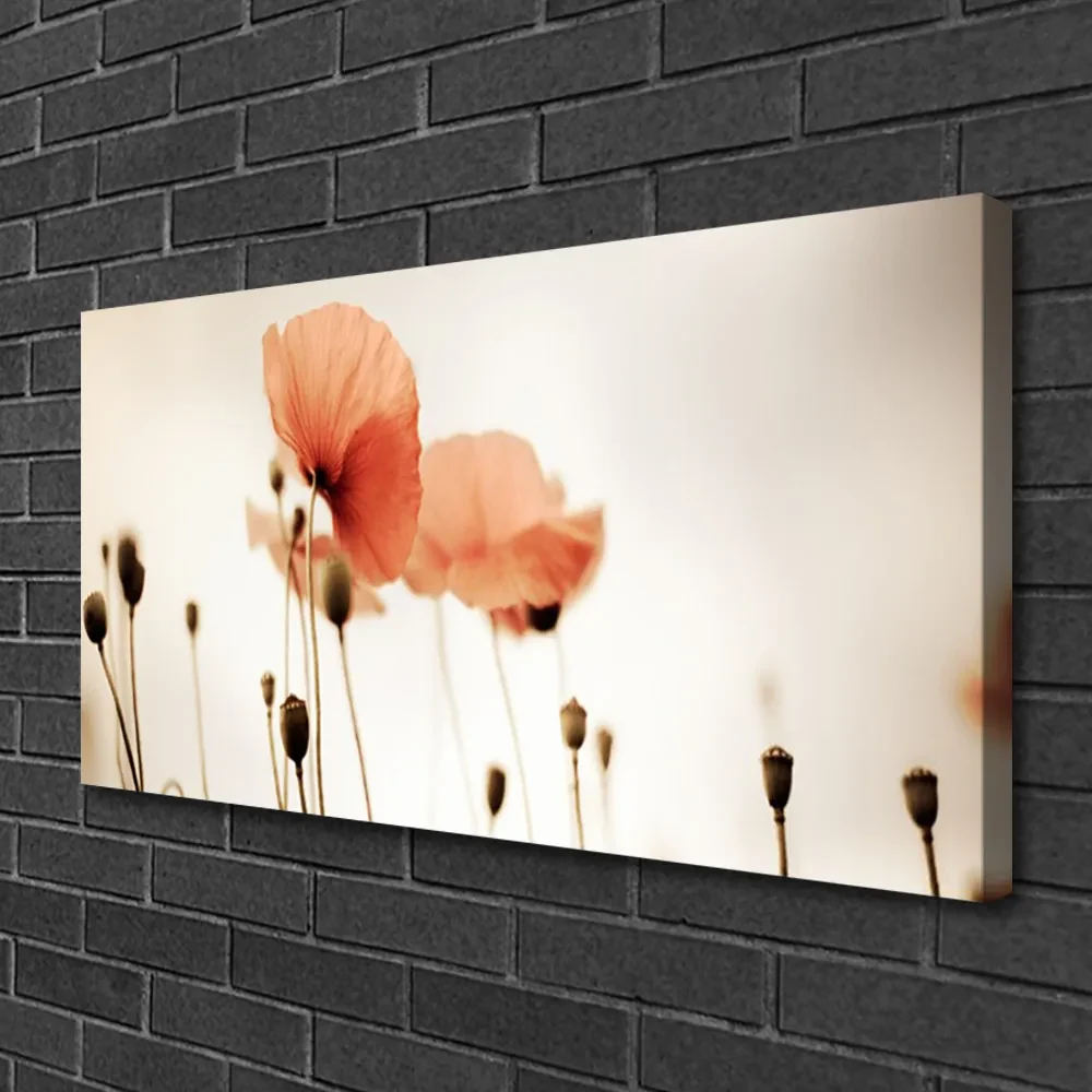 Tablou pe panza canvas Maci Floral Red | BIANO
