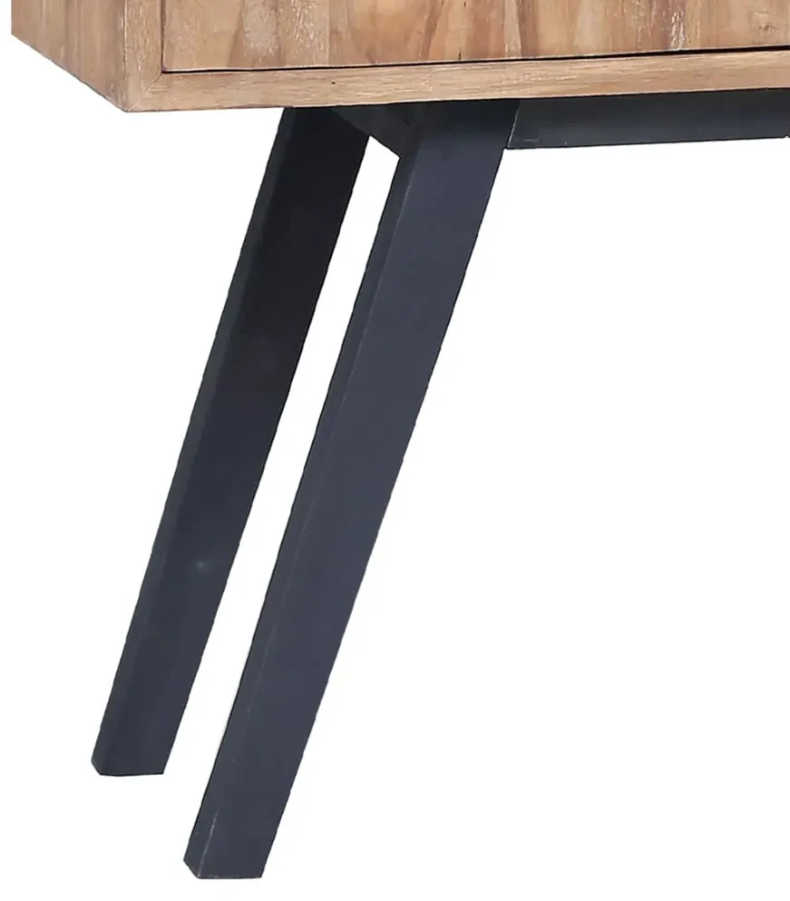 Dulap lateral, 140 x 30 x 75 cm, lemn masiv de tec | BIANO