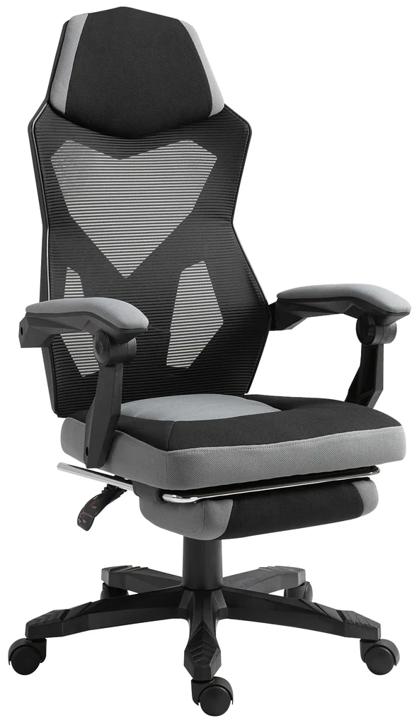 Vinsetto Scaun de Birou Ergonomic Reclinabil cu Suport Picioare ...
