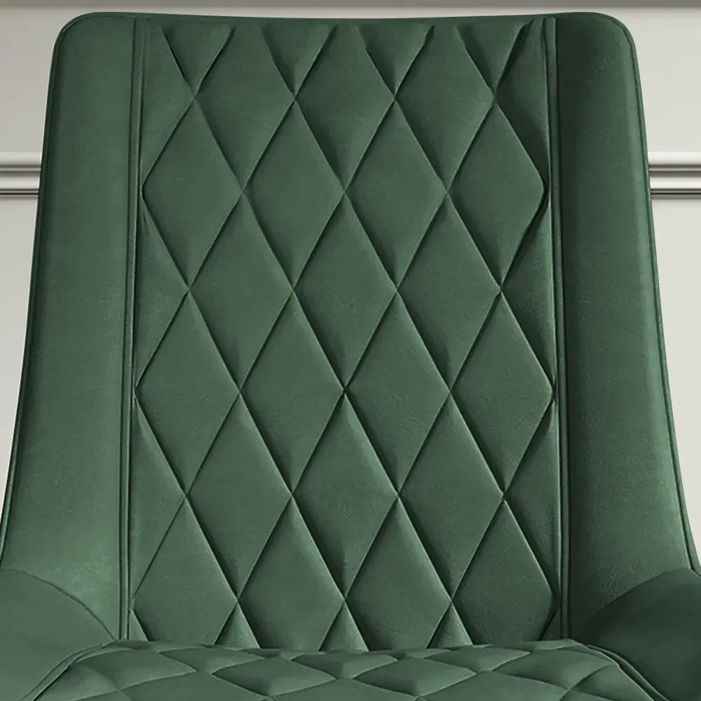 Scaun verde pentru bucătărie, soft, în stil art nouveau - 2 buc ...