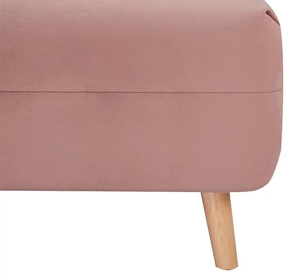 Fotoliu extensibil Culoare Roz, SPIKE VELVET | BIANO