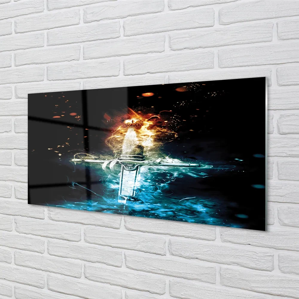 Tablouri acrilice Sabia de fum colorat | BIANO