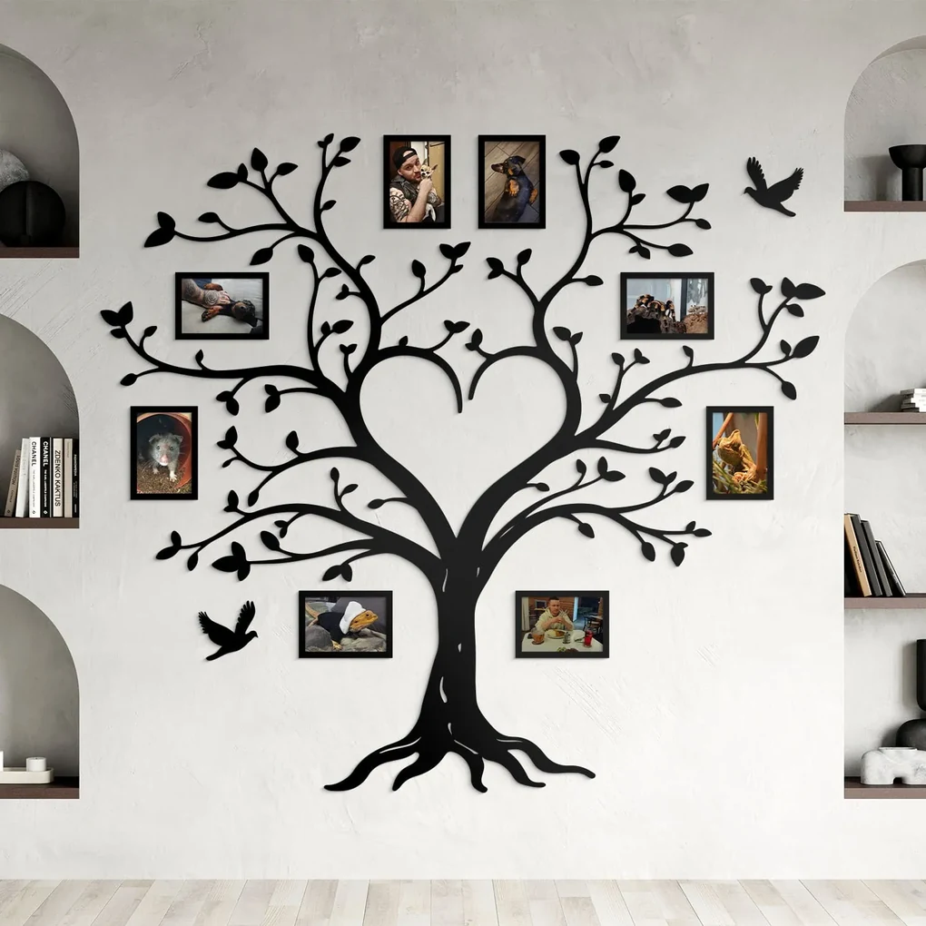 DUBLEZ | Ramă foto Arbore Genealogic din lemn | BIANO