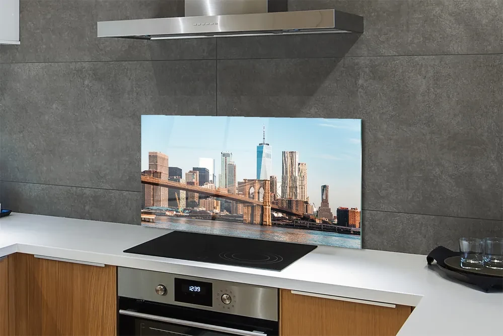 Panouri de sticlă Panorama râu pod | BIANO