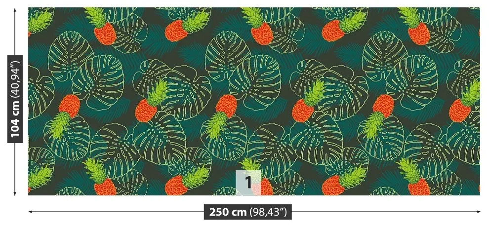 Fototapet Frunze de palmier Fructe | BIANO