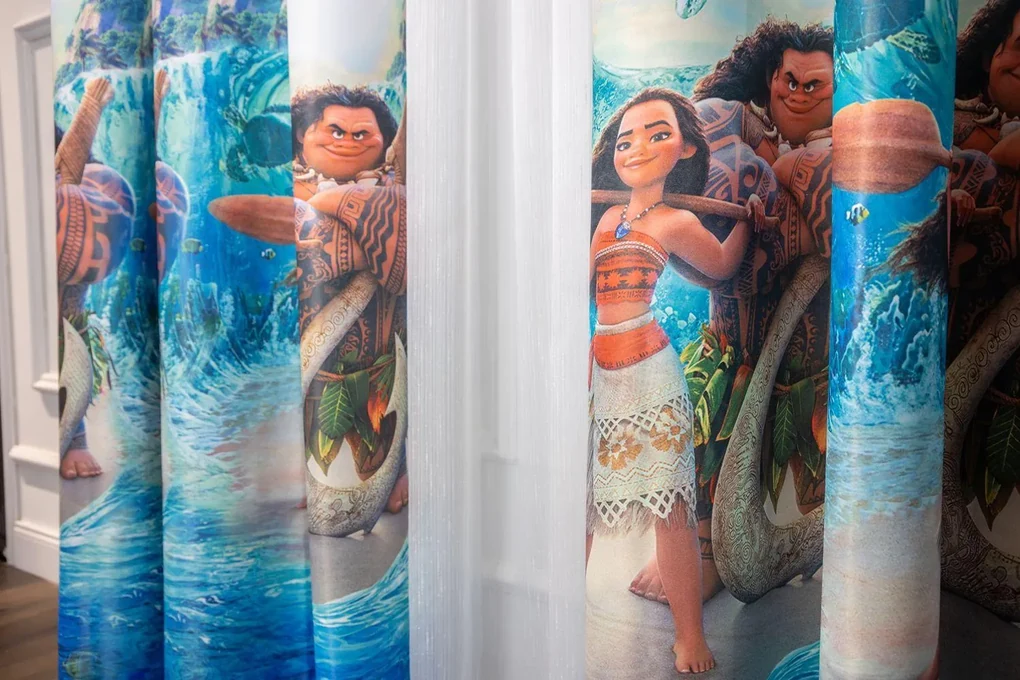 Set Complet Perdea + Draperie dormitor pentru copii Moana - 300 cm | BIANO