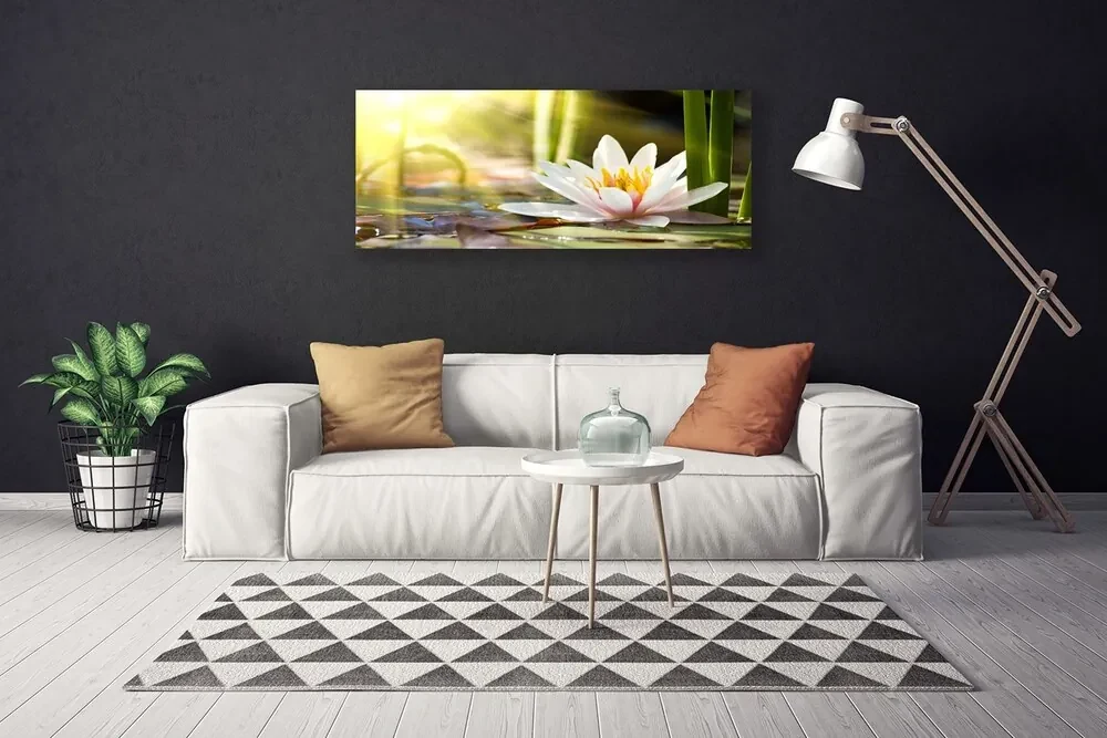 Tablou pe panza canvas Florale flori albe | BIANO