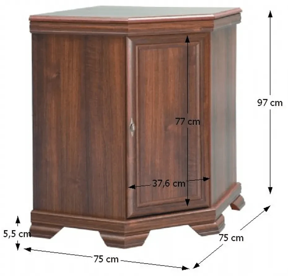 Comodă de colţ, samoa king, KORA | BIANO