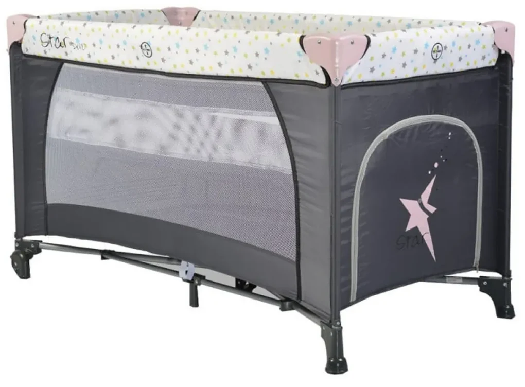 Patut pliant transformabil in tarc copii NOVOKIDS™ Little Star NEST ...