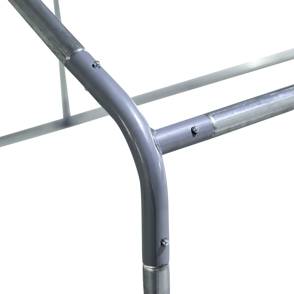 Cotet gaini PawHut cu Cadru Zincat si Plasa Hexagonala, Acoperis din ...