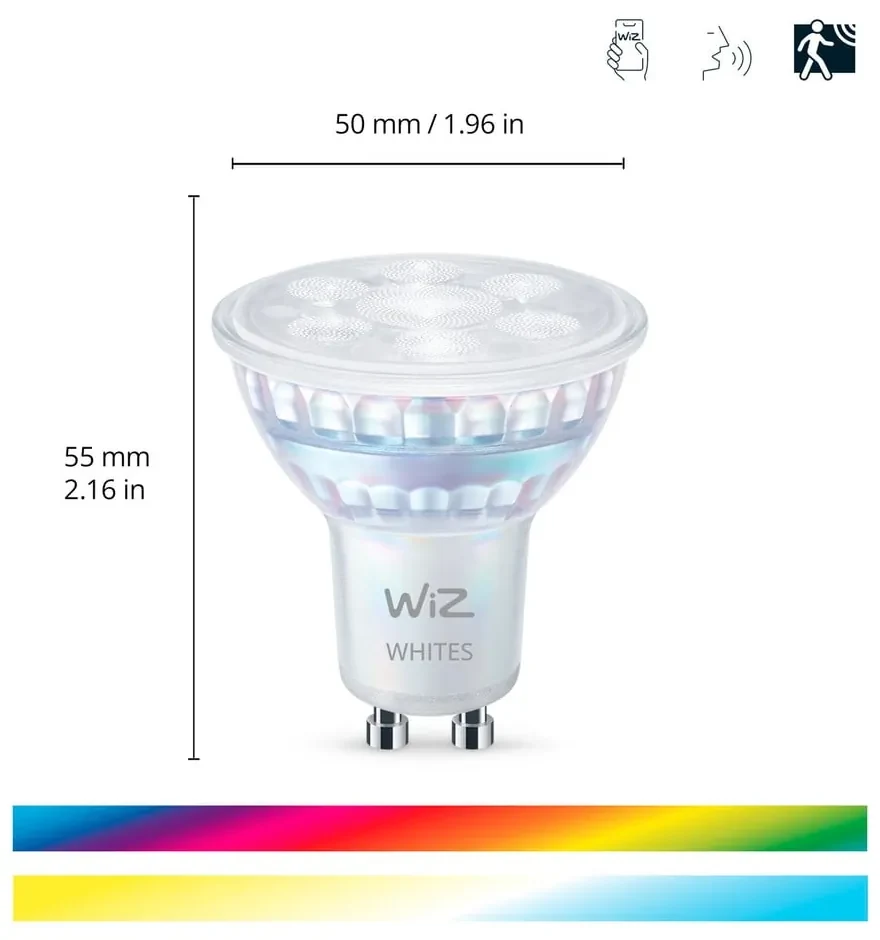 Bec smart LED GU10, 5 W – WiZ | BIANO
