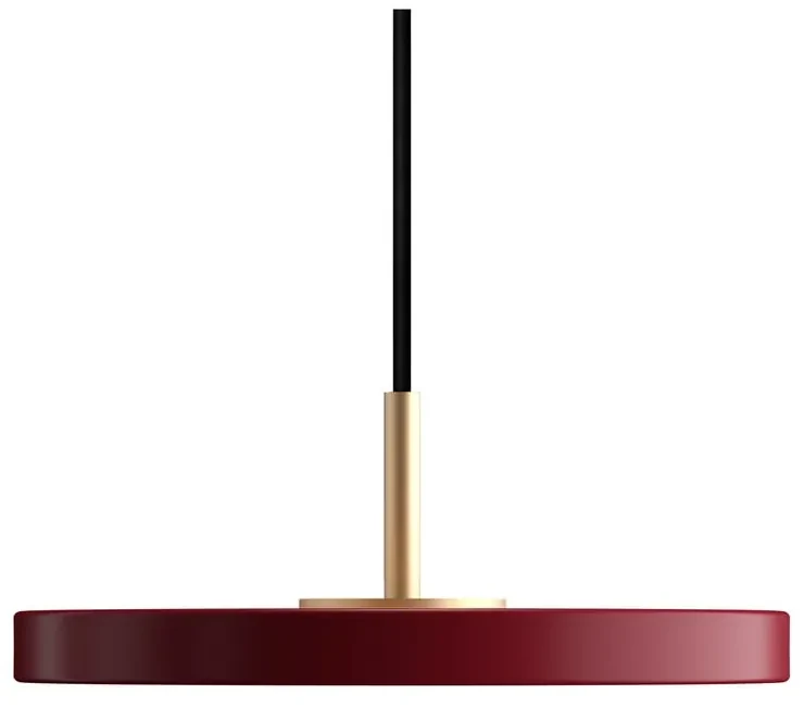 Lustră roșie LED cu abajur din metal ø 15 cm Asteria Micro – UMAGE | BIANO