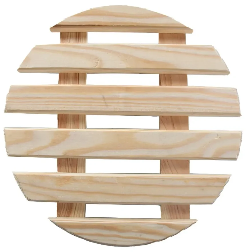 Suport din lemn cu roți pentru ghivece Esschert Design, ø 28,7 cm | BIANO